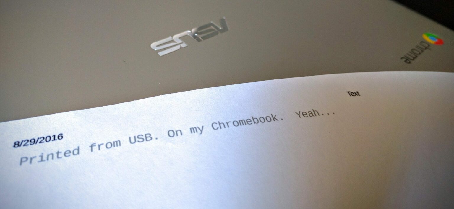 USB Printing From A Chromebook Is Possible And Quite Simple