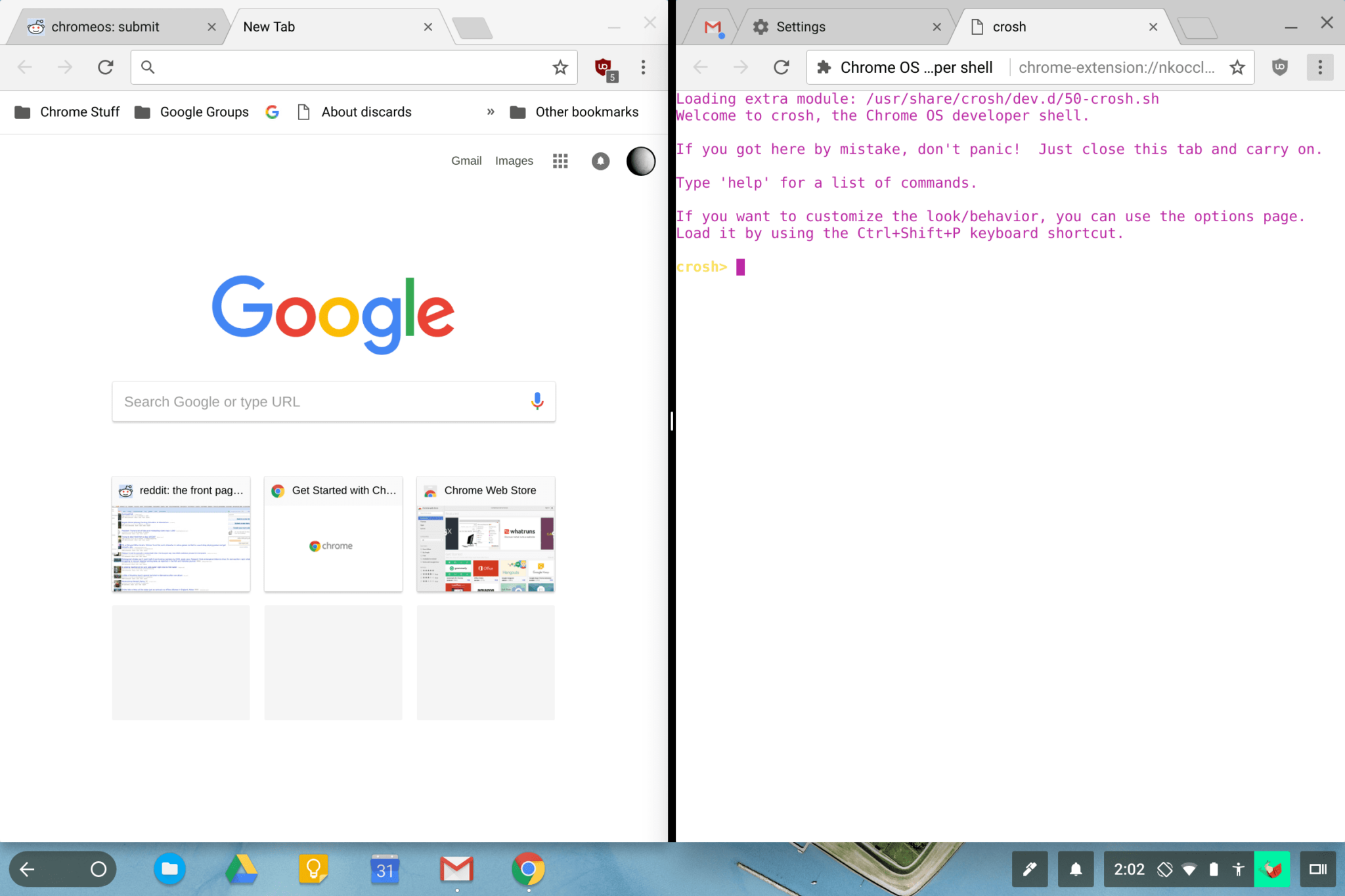 Chromebook Tablet Mode Getting Split Screen Snapping