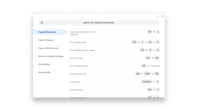 Chromebook Keyboard Shortcuts Getting A New Look