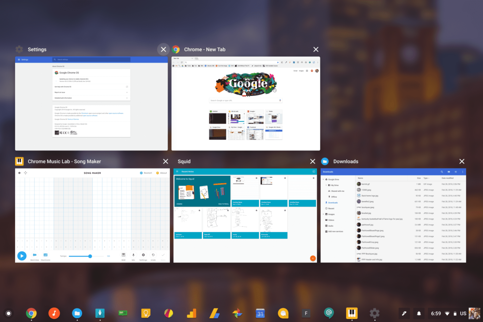 Chromebooks Getting Some New Overview Mode UI Updates