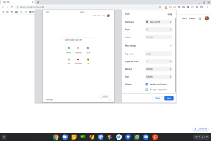 New Material Design print preview UI shows up in Chrome OS Dev Channel