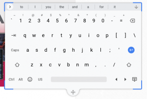 Chrome OS floating virtual keyboard will soon be resizable