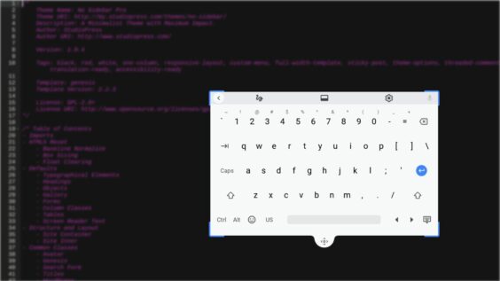 Chrome OS floating virtual keyboard will soon be resizable