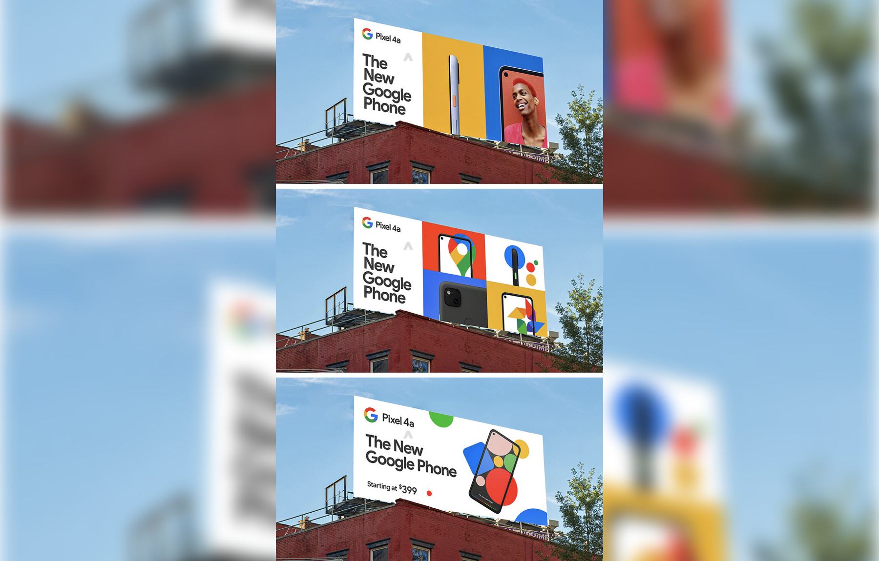 Google Pixel 4a leaked billboards confirm $399 starting price