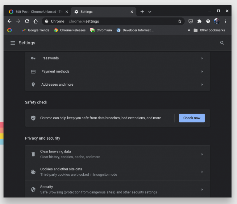 Enabling Dark Mode on a Chromebook (Do not try this at home)