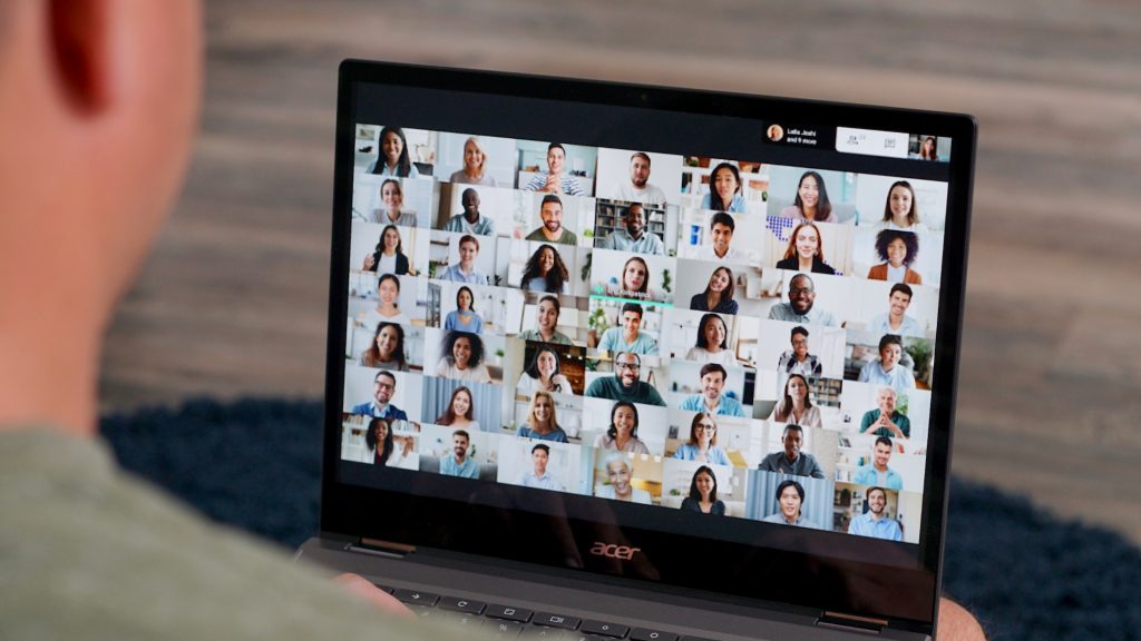 Google Meet is getting a Zoom-like 50-person grid view and blurred ...