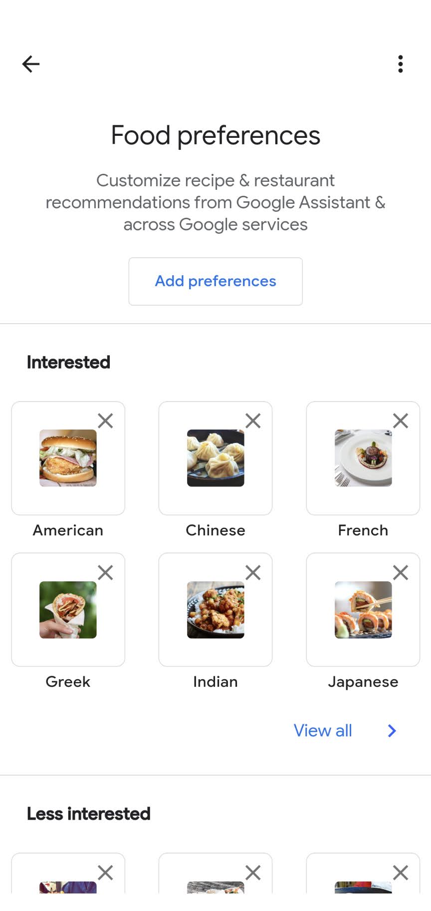 Here’s how you can set your food preferences to get customized recipes ...