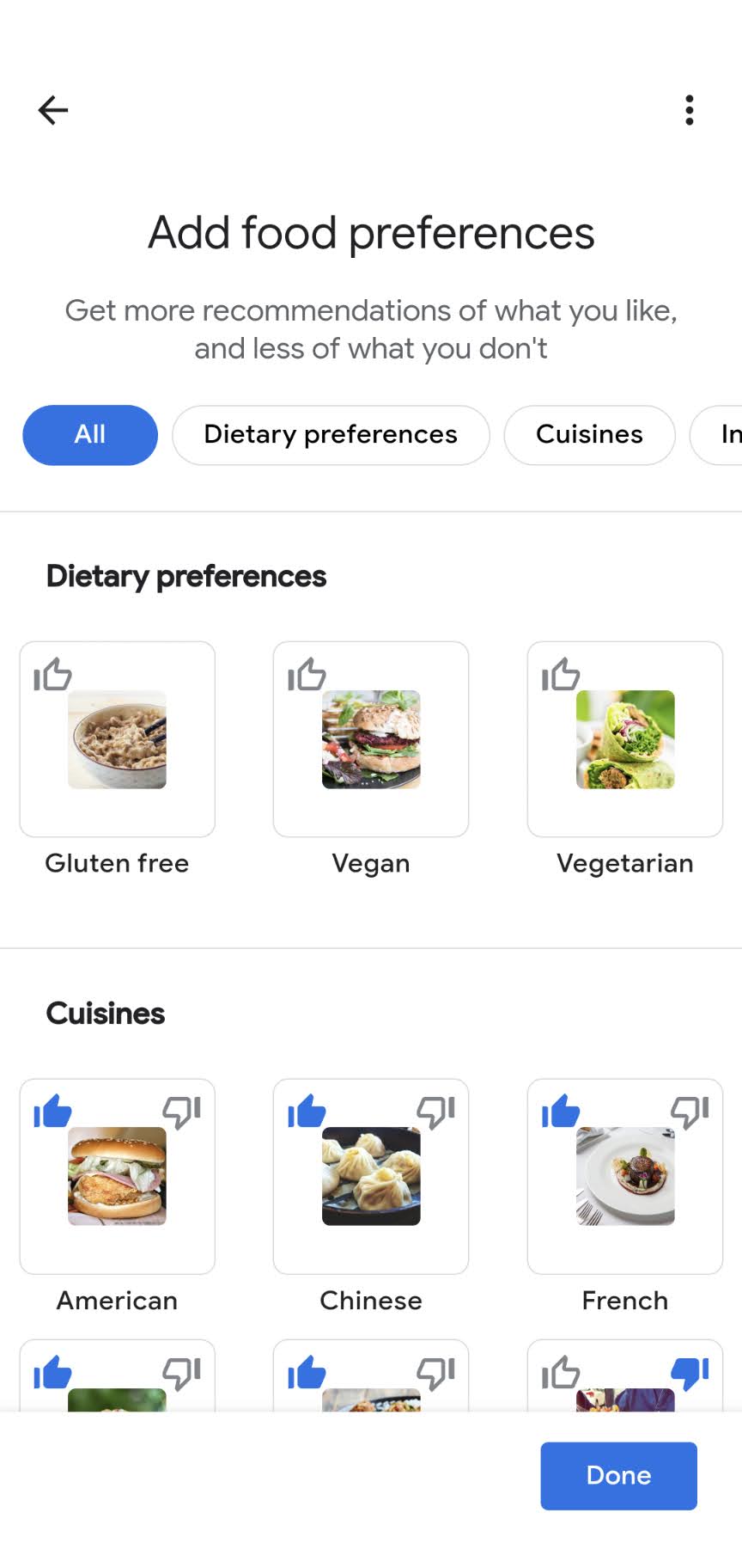 Here’s how you can set your food preferences to get customized recipes ...