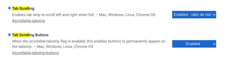 Chrome Tab Scrolling comes closer to release with new navigation buttons
