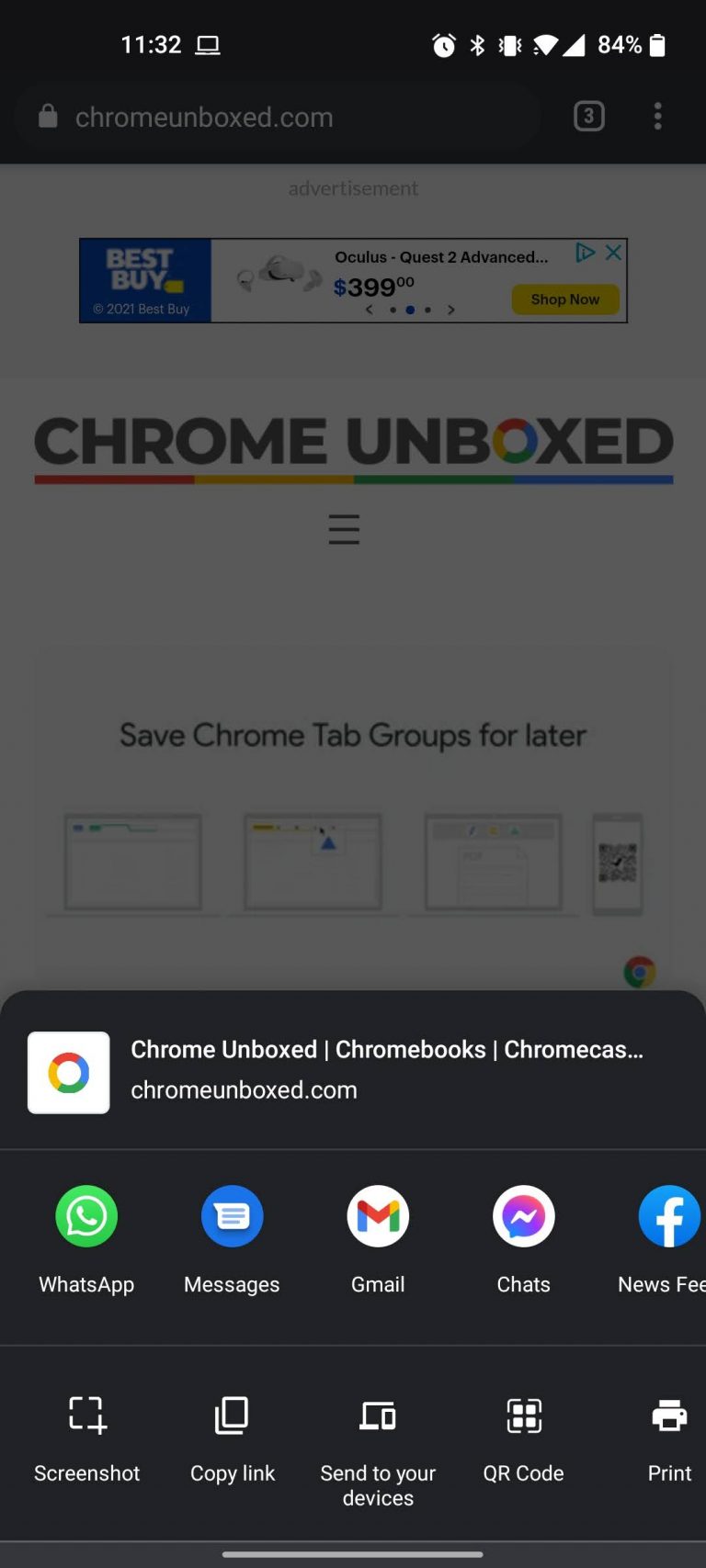 Chrome 91 adds built-in screenshot tool on Android and it is awesome