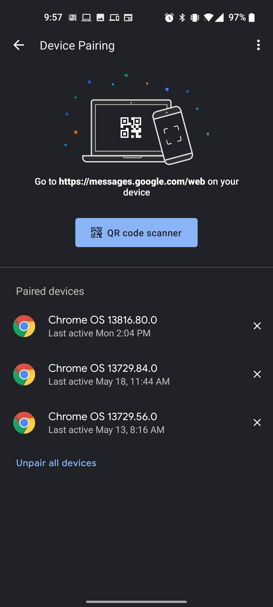 Google Messages integration on your Chromebook just got a new name