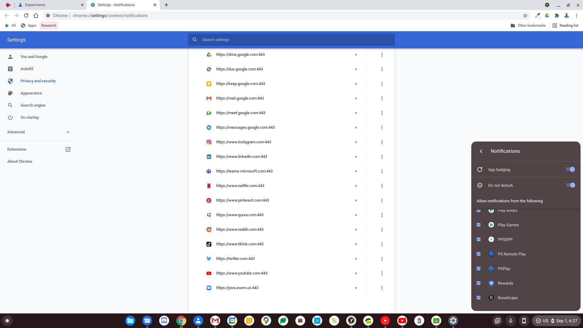 Chrome OS replacing website notifications in quick settings with PWA ...