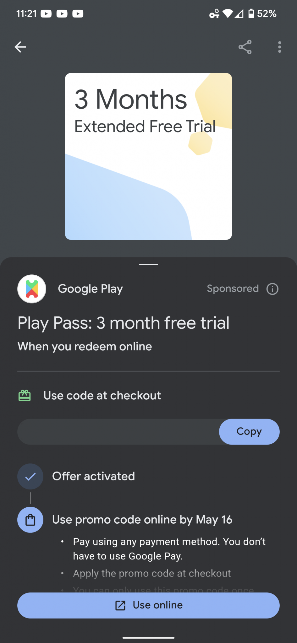 Here’s how you can get three free months of Google Play Pass