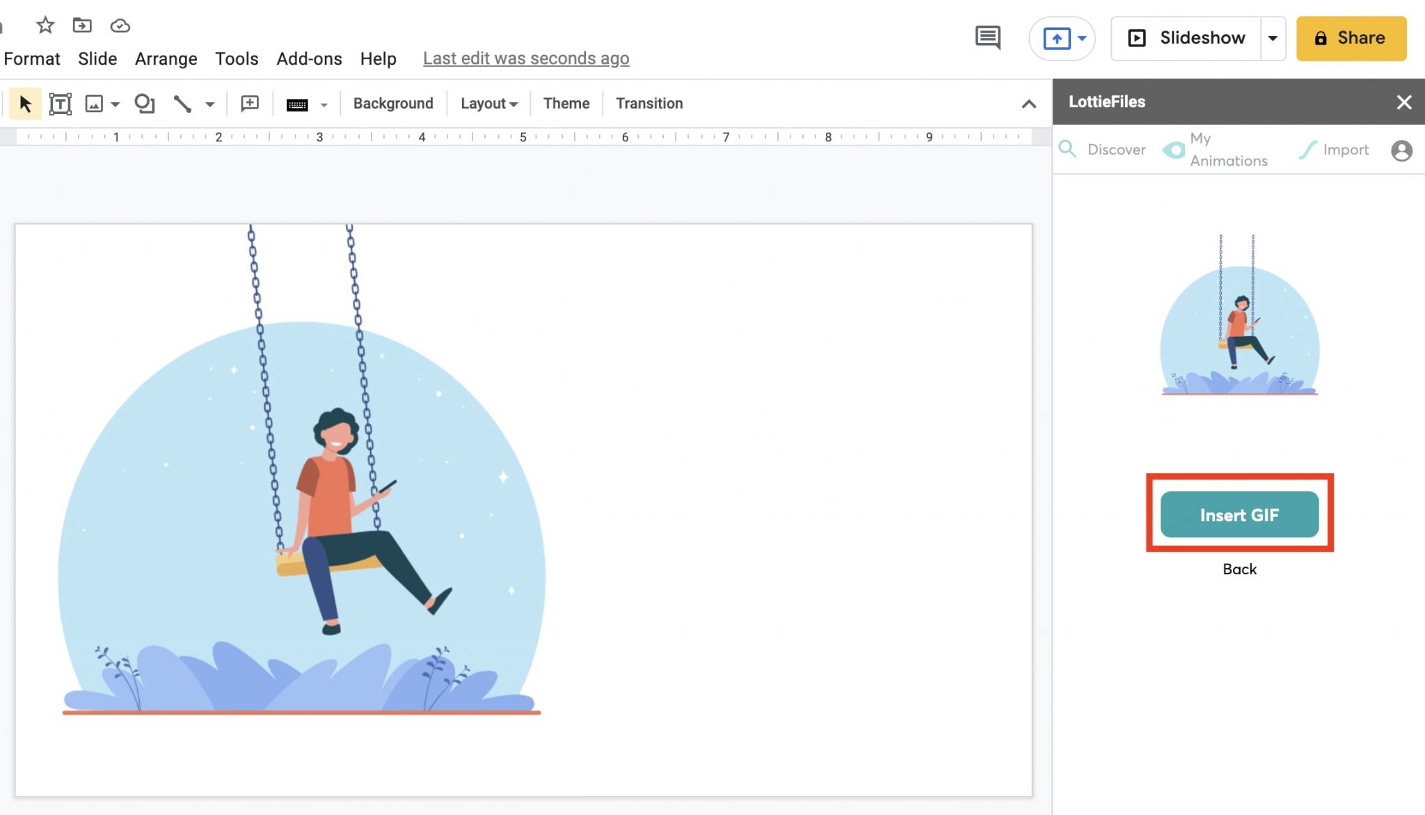 How to add free LottieFiles animations to Google Slides
