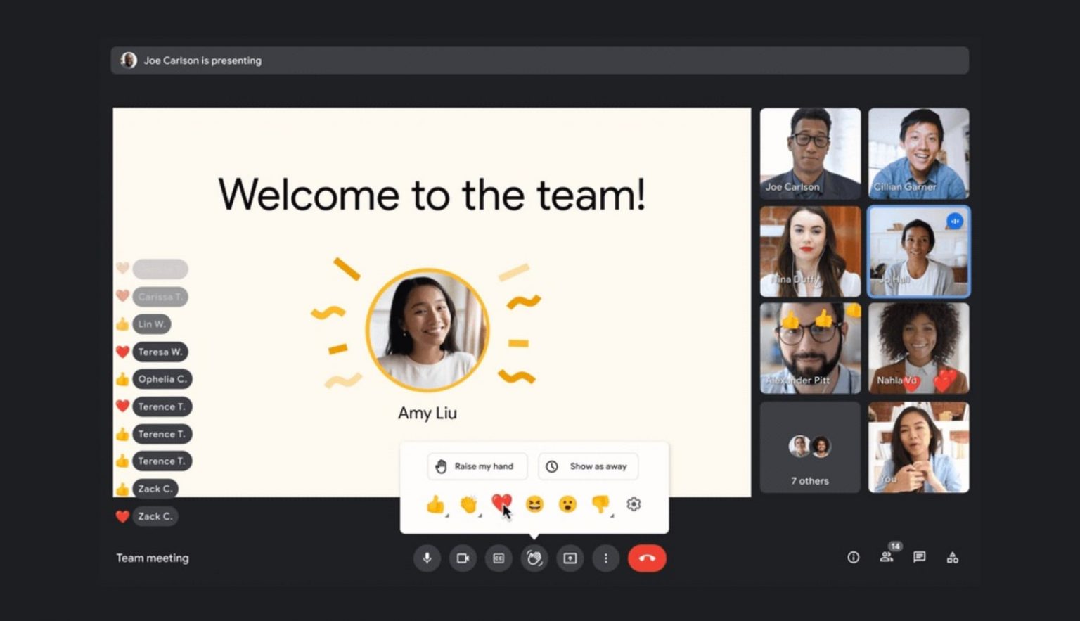 Google Meet will incorporate Emoji “in-meeting reactions”