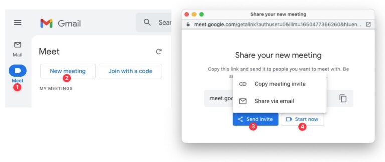 How to create and join a Google Meet from your browser