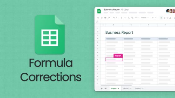 Google Sheets can now suggest corrections for your formulas