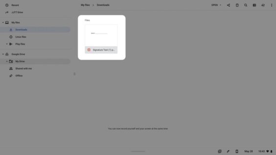 How to sign PDFs on a Chromebook without third party apps