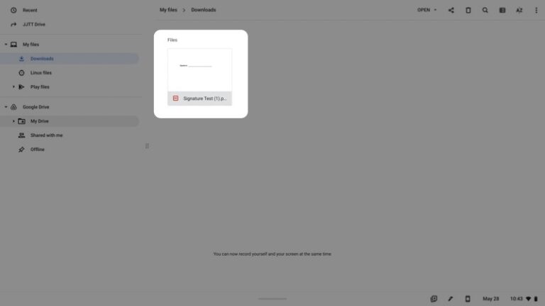 How to sign PDFs on a Chromebook without third party apps