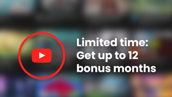 Get up to 12 bonus months of YouTube Premium by signing up 12 friends