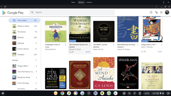Google Play Books web app finally worth using thanks to recent redesign