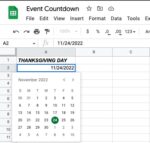 How to Create a Countdown Timer in Google Sheets