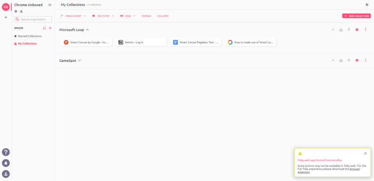 Toby for Chrome Web Beta beats Google Tab Groups to desktop and mobile ...