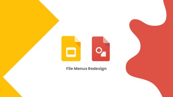 Google Slides and Drawings redesigns file menus