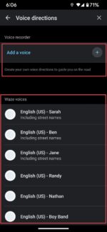 How to change the navigation voice in Google Maps