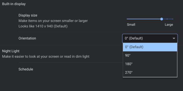 How to rotate your Chromebook screen