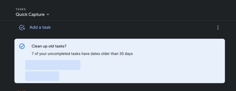 Google Tasks starts asking users if they want to clean up uncompleted ...