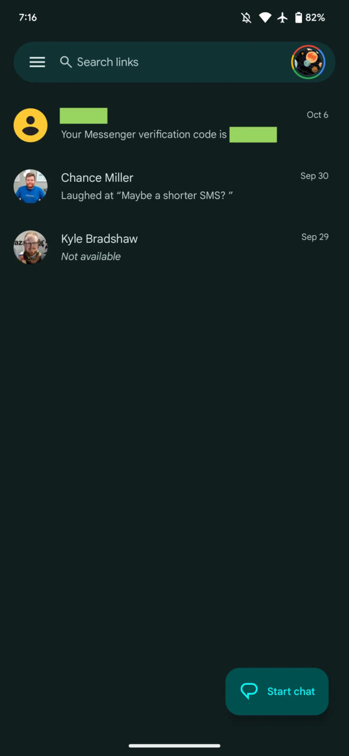 Google Messages takes hamburger off of the menu with its latest update