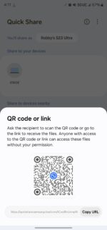 Android Quick Share is adding QR codes as an option to share files