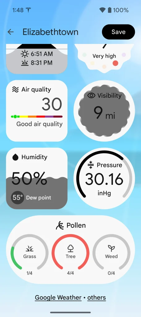 Pixel Weather’s Pollen Tracker is finally rolling out in the US