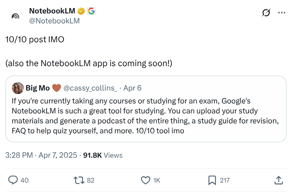 NotebookLM is getting its own native mobile app soon