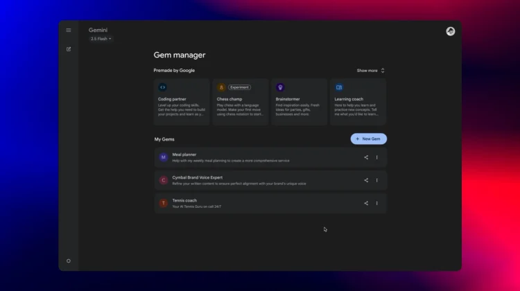 You can now share your custom Gemini Gems with friends and family