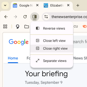 You can try Chrome’s awesome new Split Tabs feature right now in ChromeOS 139